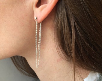 Front back earrings | Etsy