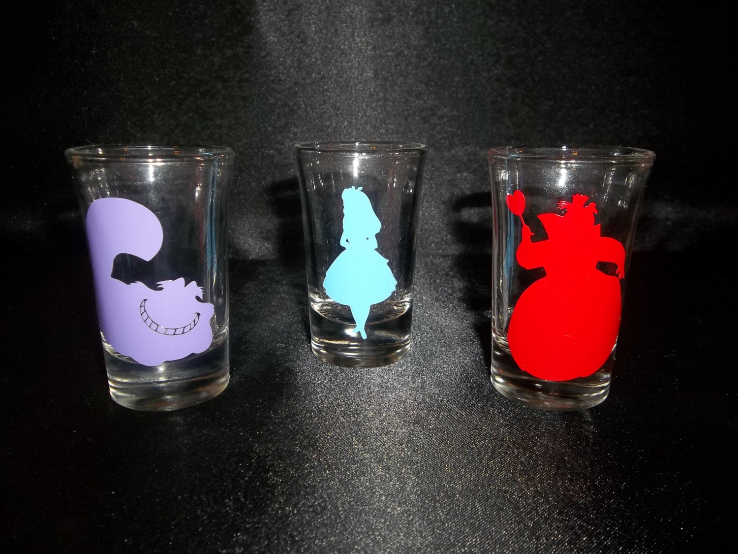 Alice In Wonderland Set Of Three Personal Shot Glasses