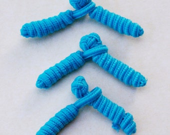 Extra large frog closure. Black and red. One by notionallybetter