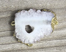 Popular items for white geode slice on Etsy