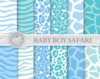 Unique safari digital paper related items | Etsy