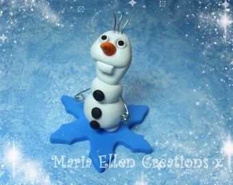 Olaf from Frozen - Polymer clay ornament - Frozen Ornament - Olaf ...