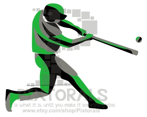 Baseball / Softball Batter Clipart PNG Transparent
