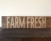 Popular items for farm fresh sign on Etsy