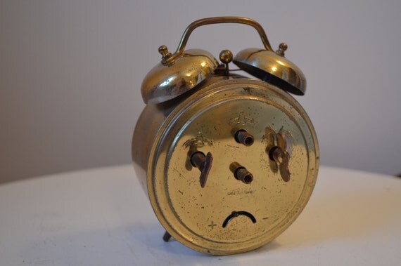 Antique German Alarm Clock Guild-Hall Retro Alarm Clock