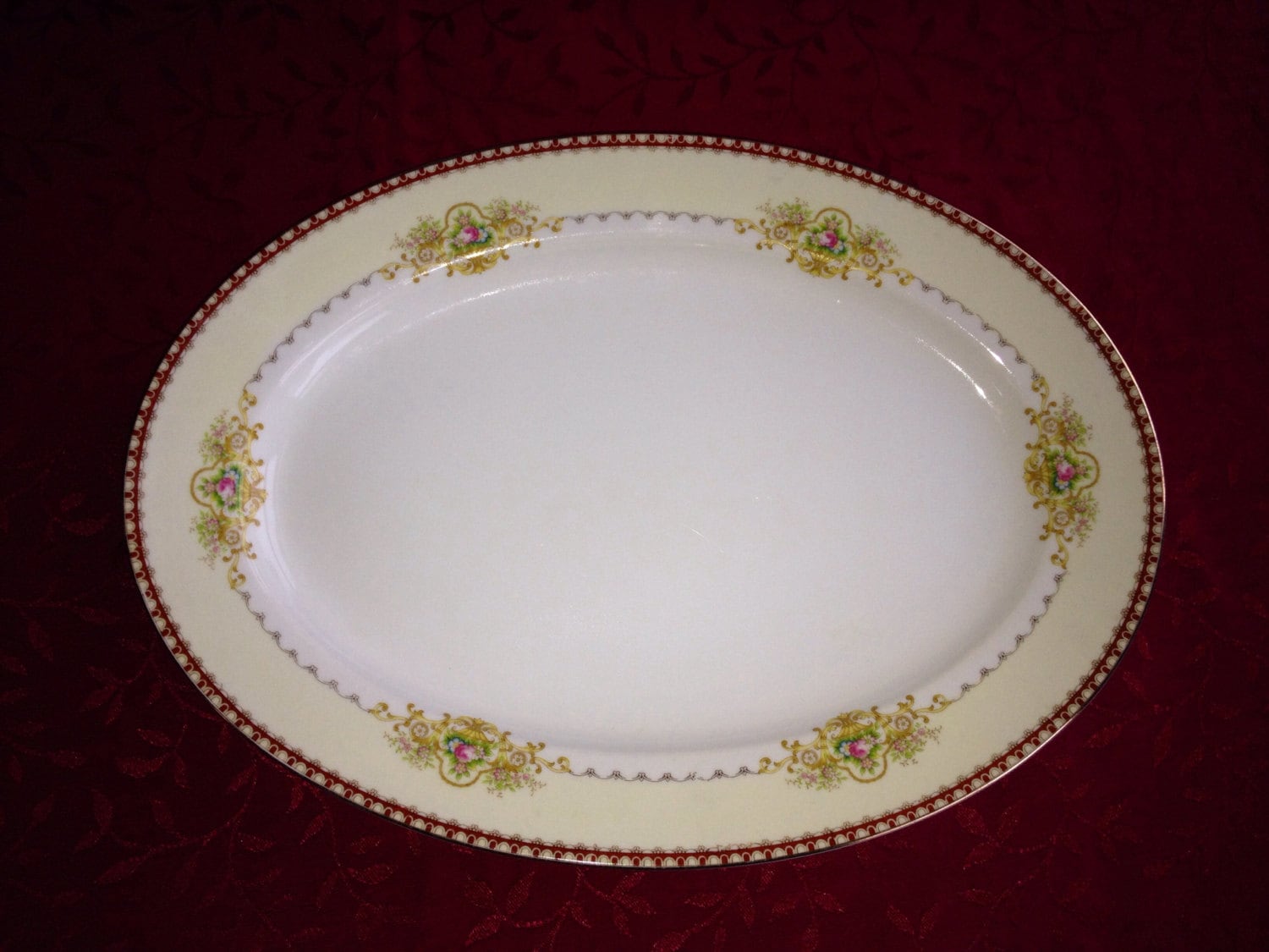 Meito China, Dover Pattern, 14″ Oval Serving Platter, made in Japan ...