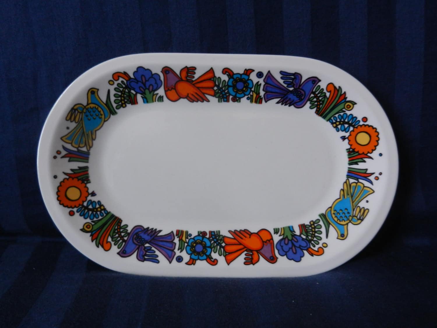 Nice oval serving tray / plate by Villeroy and Boch Luxemburg Acapulco ...
