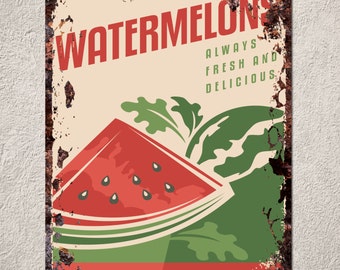 Popular items for watermelon sign on Etsy
