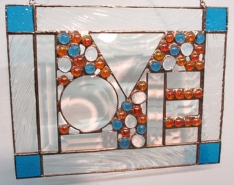 Two Hearts One Love Stained Glass PDF Pattern