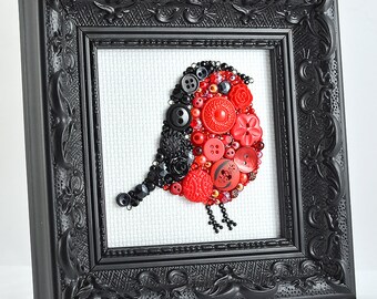 Popular items for framed button art on Etsy