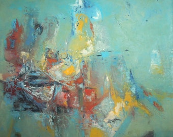 1971 Signed & Original Kamchorn Soonpongsri Abstract Art Oil