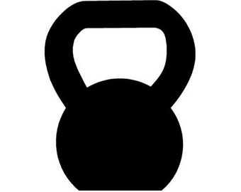 Kettlebell decal | Etsy