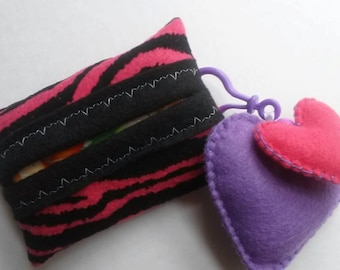Monster Pencil Topper set of Four Felt Pencil by CurlyTailCrafts