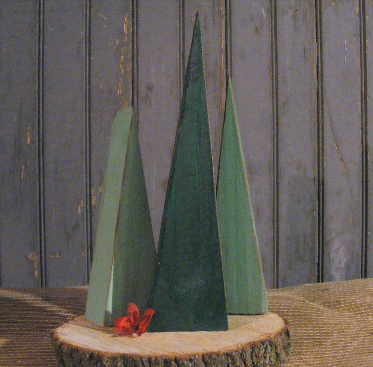 Wooden Tree Rustic Christmas Tree Decor by GFTWoodcraft on Etsy