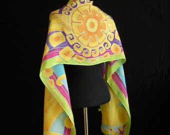 Mexico silk scarf | Etsy