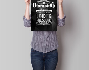 Unique diamond wall art related items | Etsy