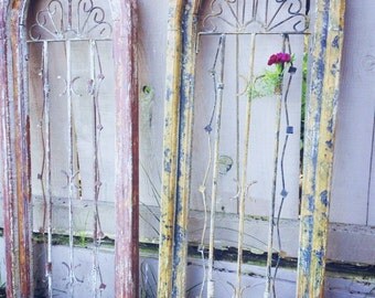 Rustic Antique Wire Window Frames