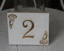 Popular items for rustic table numbers on Etsy