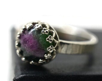 Natural ruby ring | Etsy