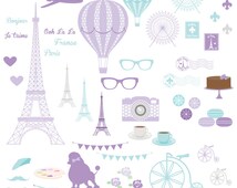 Popular items for paris clip art set on Etsy