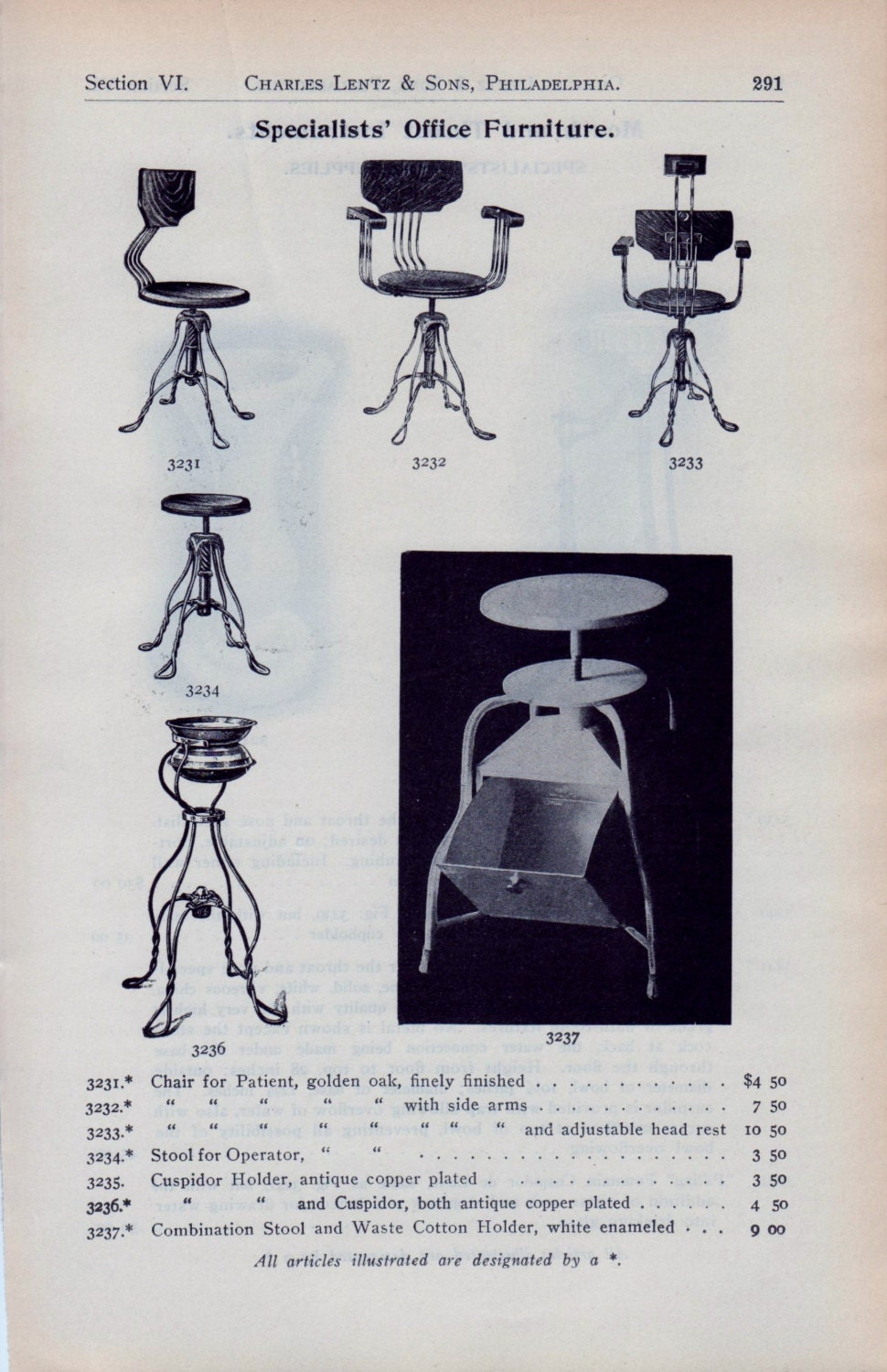 Antique Medical Equipment Surgical Catalog Page Furniture Apothecary ...