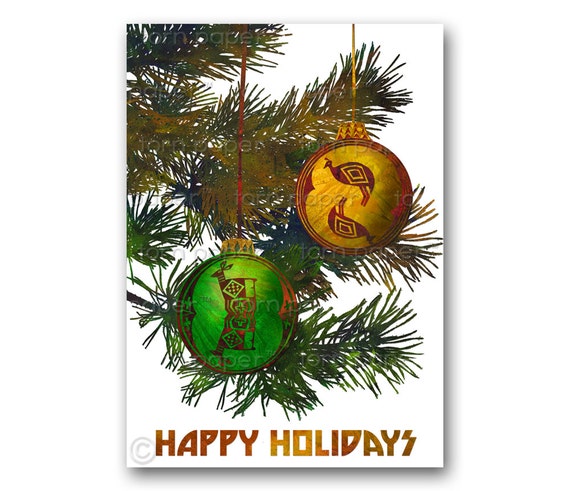 Items similar to SOUTHWEST CHRISTMAS Card - Native American inspired ...