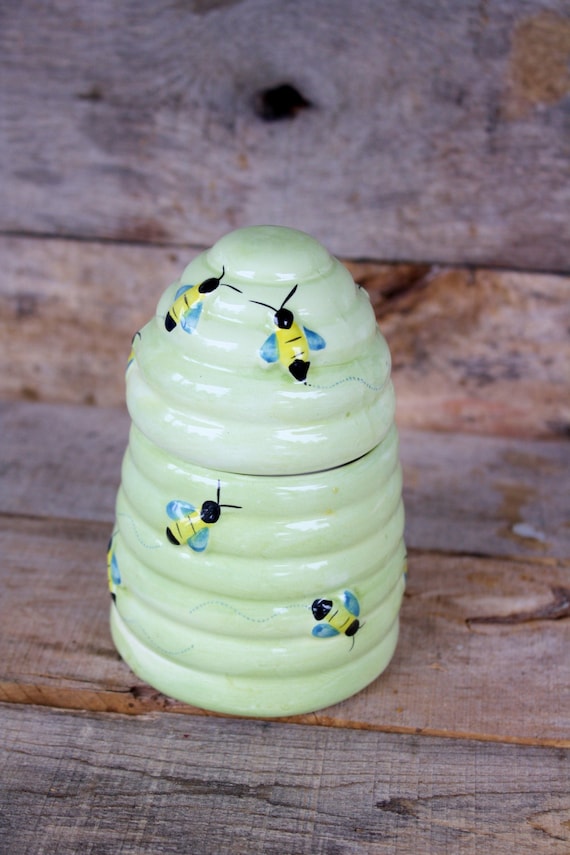 Vintage Ceramic Bumblebee Honey Jar