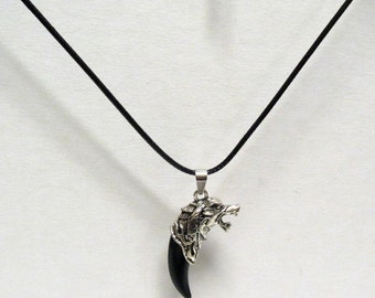 Wolf fang pendant | Etsy