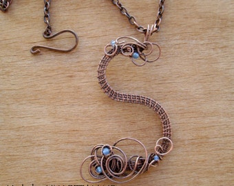 Popular items for wire wrapped letter on Etsy