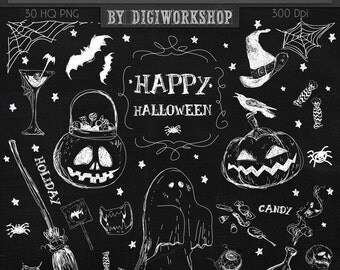 Popular items for chalkboard halloween on Etsy