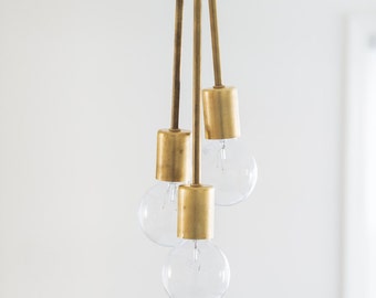 Brass light fixture | Etsy