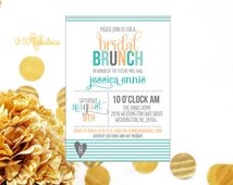 Handmade and vintage items related to brunch invitation | Etsy