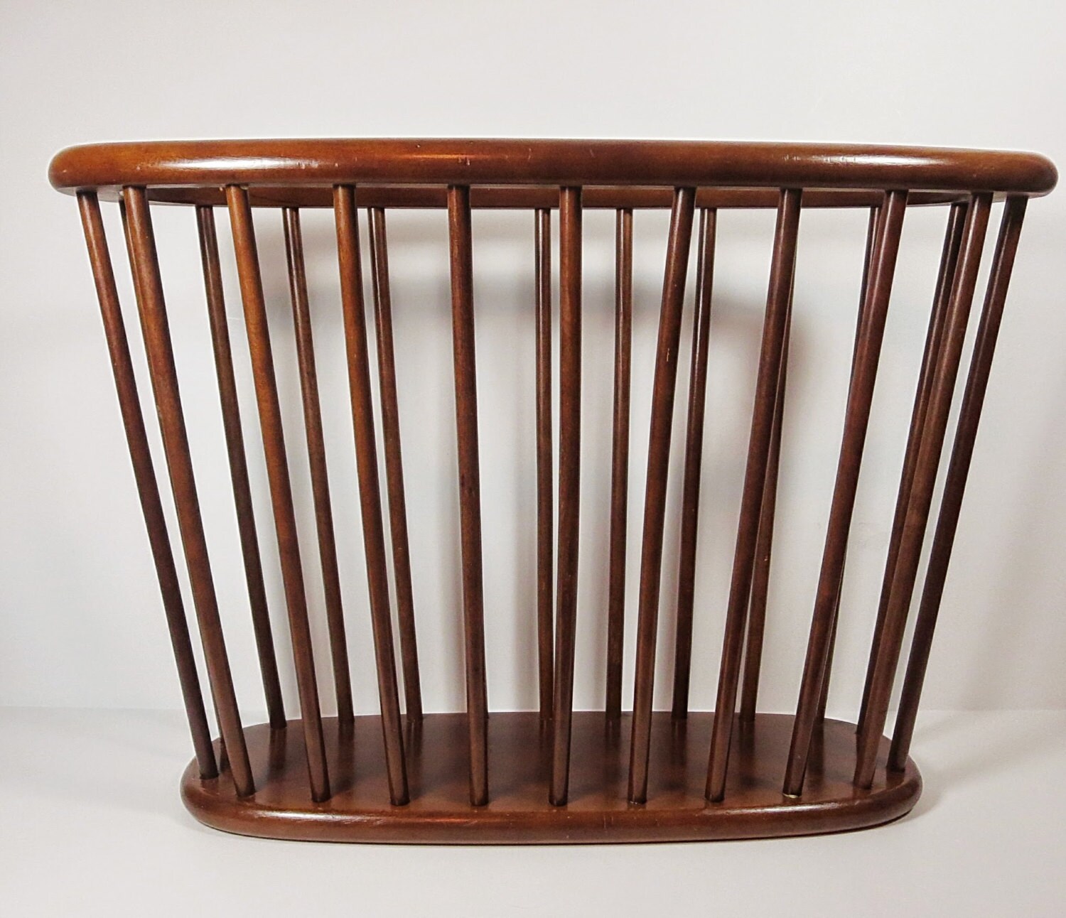 Danish Mid Century Modern Eames Era Spindle LP/Magazine Rack Holder ...