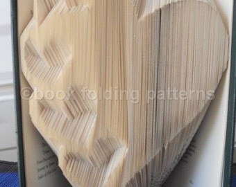 5 inverted Heart Book Folding Pattern by BOOKFOLDINGPATTERNS