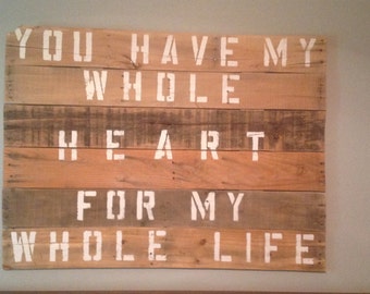 Popular items for rustic love sign on Etsy