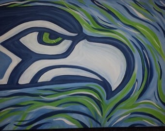Popular items for seahawks canvas on Etsy