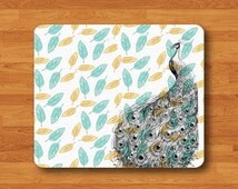 Popular items for peacock feather mat on Etsy