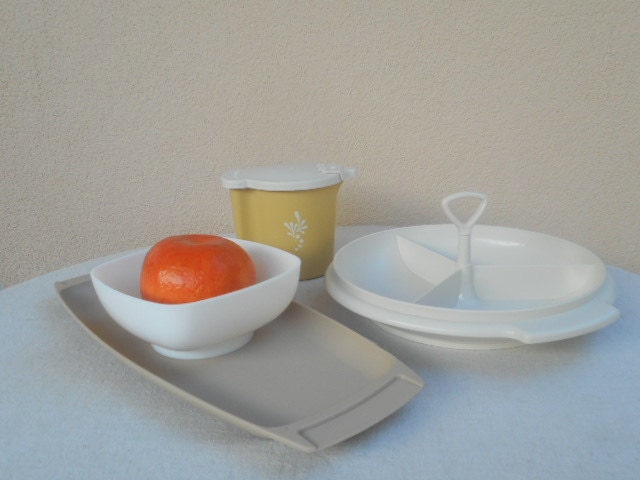 Retro Tupperware Set of Three Serving Pieces – Haute Juice