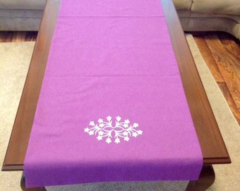 Purple table runner | Etsy