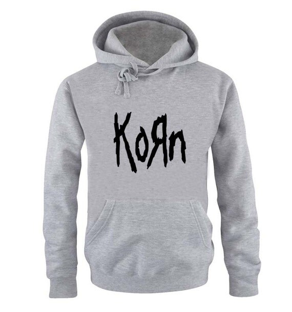 korn Hoodie Sweatshirt Sweater Shirt Gray and by idolcostume1