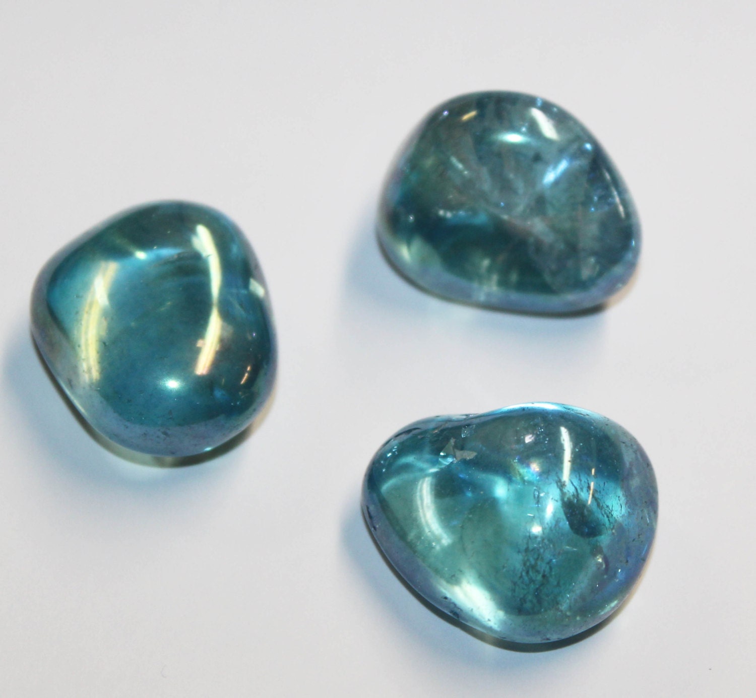 Large Aqua Aura Quartz Crystal Tumbled by CrystalChakraJewelry