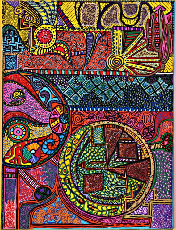 ORIGINAL Abstract Art Painting Unique by AryiaCassandra on Etsy