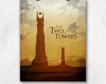 The two towers | Etsy