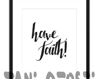 Popular items for faith poster on Etsy
