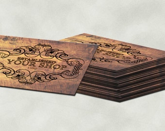 Rustic business card | Etsy