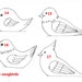 Large Assorted Songbird Cutouts Unfinished Pine