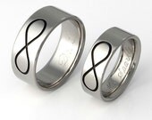 Titanium Wedding Bands and Unique by TitaniumRingsStudio on Etsy
