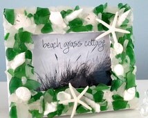 Popular items for sea glass frame on Etsy