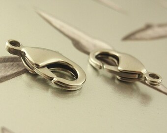 1 Titanium Lobster Clasp Teardrop Style Small Medium or