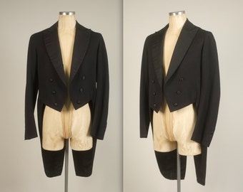 RESERVED Victorian tail coat • vintage 1910s coat • evening suit jacket ...